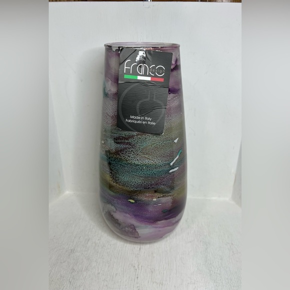Accents | Nwt Franco Design Italian Glass Art Vase | Poshmark